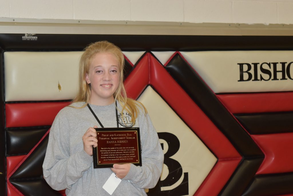 Bishop Luers Senior Hanna Rhoden Receives Philip And Katherine Bail ...